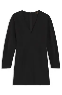 BOSS Cutline Detail V-neck Dress