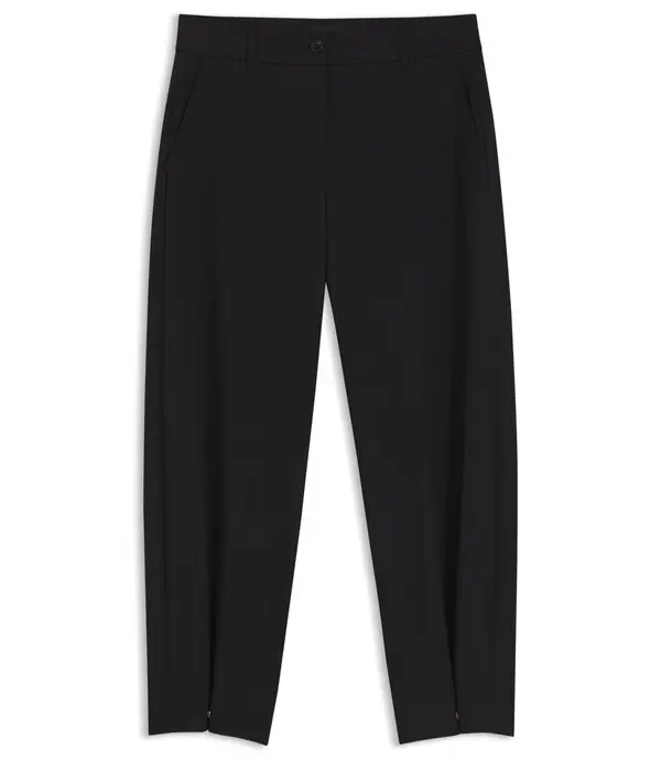 BOSS Barrel-leg Trousers In Stretch Twill