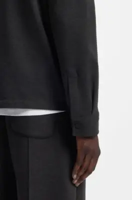 Hugo Oversized-fit Shirt In A Cotton Blend - Grey