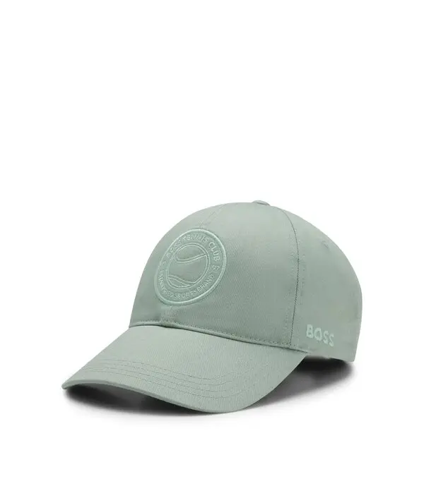 BOSS Cotton Twill Cap With Embroidered Logo - Light Green