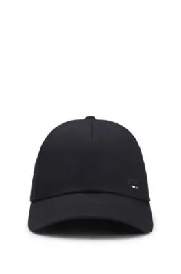 BOSS Cotton-twill Cap With Uv Protection - Black