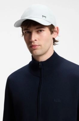 BOSS Cotton-twill Cap With Uv Protection - Light Blue