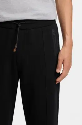 BOSS Cotton-blend Tracksuit Bottoms In A Regular Fit