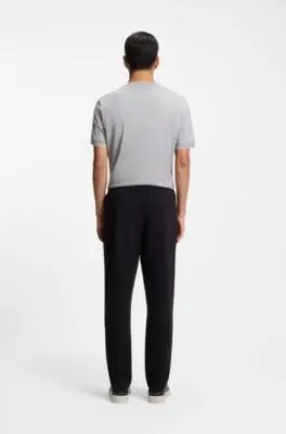 BOSS Cotton-blend Tracksuit Bottoms In A Regular Fit