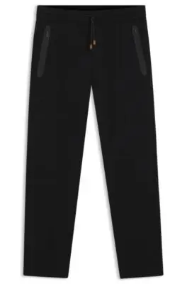 BOSS Cotton-blend Tracksuit Bottoms In A Regular Fit