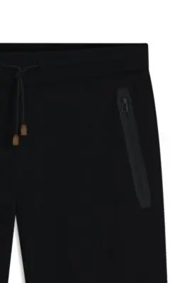 BOSS Cotton-blend Tracksuit Bottoms In A Regular Fit