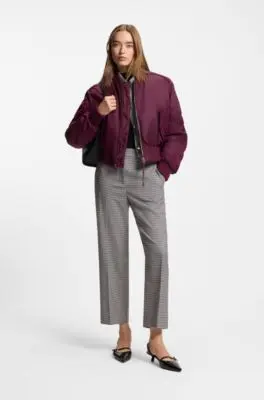 Hugo Houndstooth Straight-leg Trousers