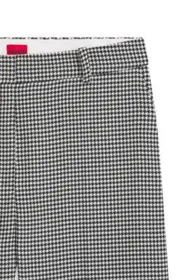 Hugo Houndstooth Straight-leg Trousers