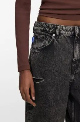 Hugo Relaxed-fit Rigid Denim Jeans