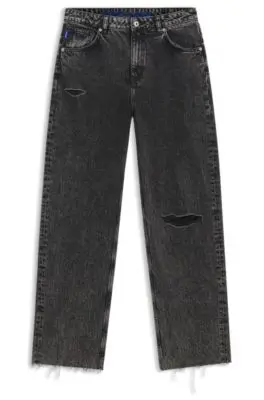 Hugo Relaxed-fit Rigid Denim Jeans