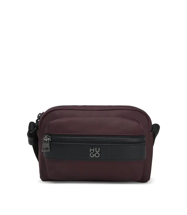 Hugo Twill Crossbody Bag - Light Brown