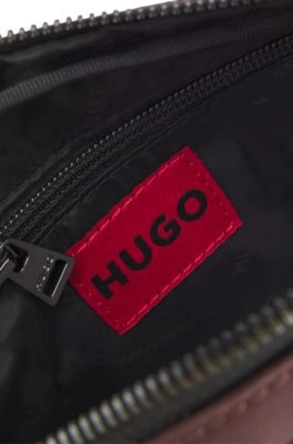 Hugo Twill Crossbody Bag - Light Brown