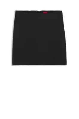 Hugo Mini Skirt In Bouclé Fabric - Black