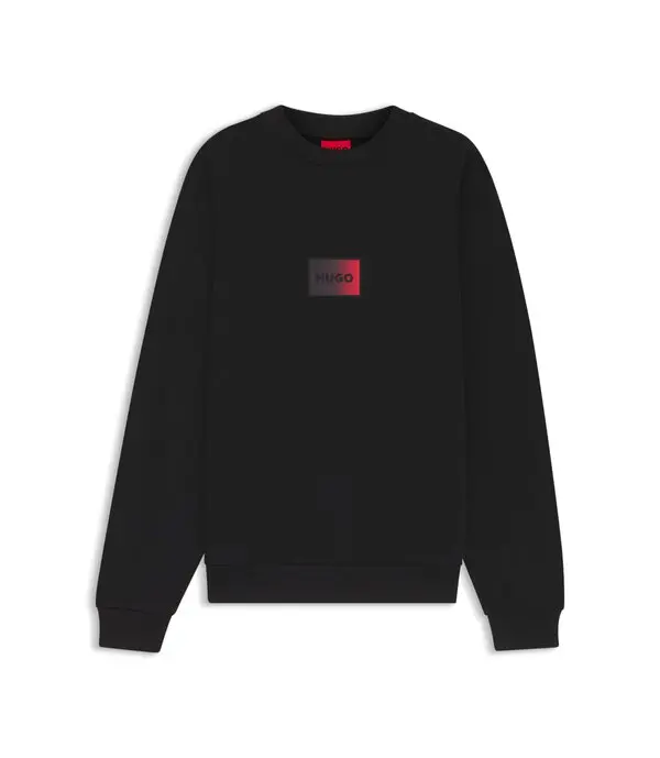 Hugo Gradient-logo Cotton Terry Sweatshirt