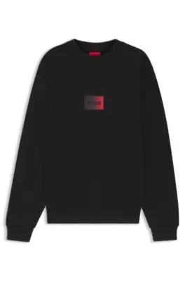 Hugo Gradient-logo Cotton Terry Sweatshirt
