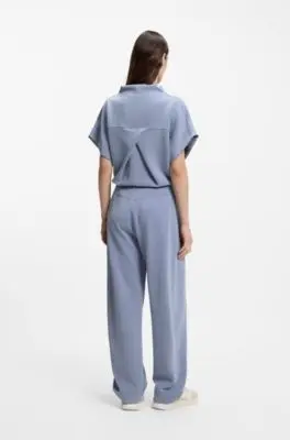 BOSS Logo-embroidered Tracksuit Bottoms - Blue