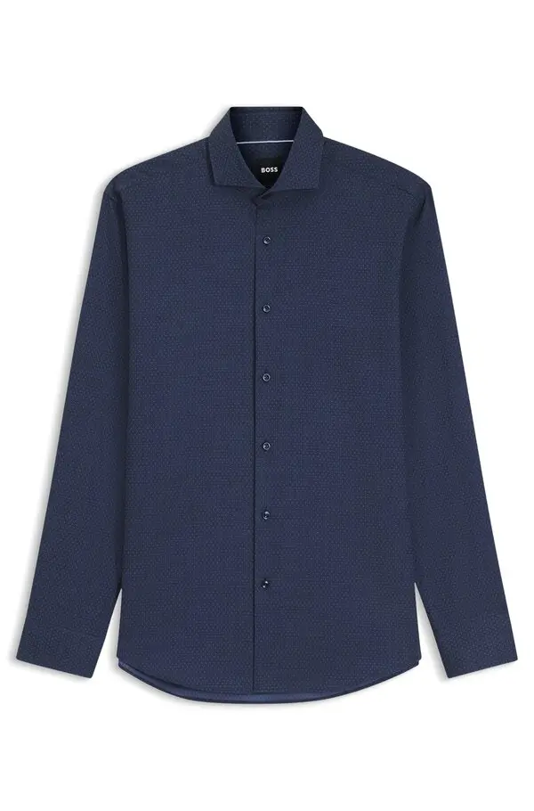 BOSS Regular-fit Shirt In Cotton Dobby
