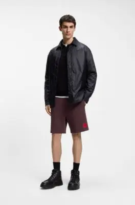 Hugo Cotton Terry Shorts - Light Brown