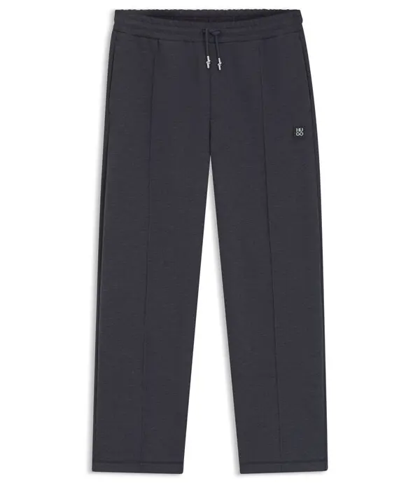 Hugo Pintuck-pleat Relaxed Fit Tracksuit Bottoms - Grey