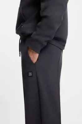 Hugo Pintuck-pleat Relaxed Fit Tracksuit Bottoms - Grey