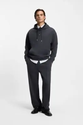 Hugo Pintuck-pleat Relaxed Fit Tracksuit Bottoms - Grey