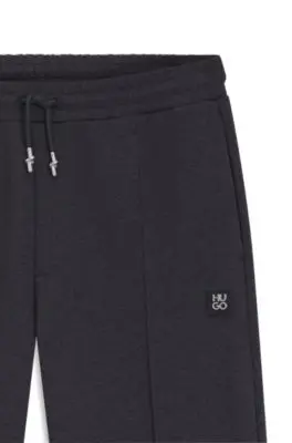 Hugo Pintuck-pleat Relaxed Fit Tracksuit Bottoms - Grey