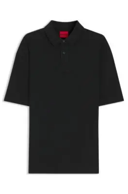 Hugo Waffle-structured Polo Shirt In Cotton