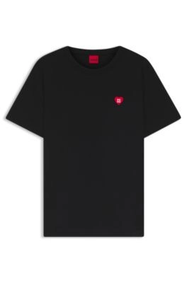 Hugo Heart Logo T-shirt - Black