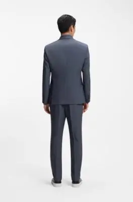 BOSS Three-piece Slim-fit Suit With Zip Waistcoat