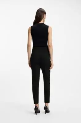 BOSS Regular-fit Tapered Leg Stretch Pants