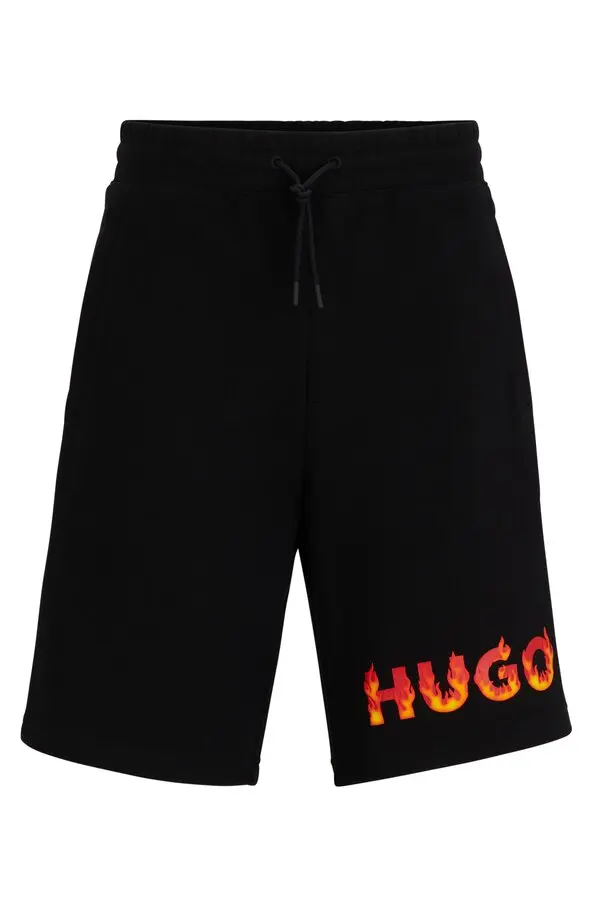 Hugo Cotton-terry Shorts With Logo