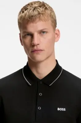BOSS Slim-fit Cotton Pique Polo Shirt With Logo