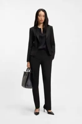 BOSS Italian-made Virgin Wool Blazer - Black