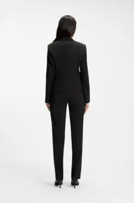BOSS Italian-made Virgin Wool Blazer - Black