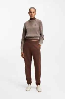 Hugo Logo Artwork Tracksuit Bottoms - Brown