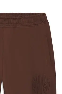 Hugo Logo Artwork Tracksuit Bottoms - Brown