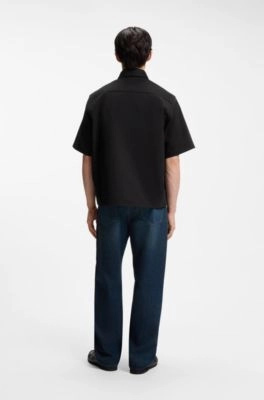 Hugo Oversize-fit Shirt In Cotton Twill