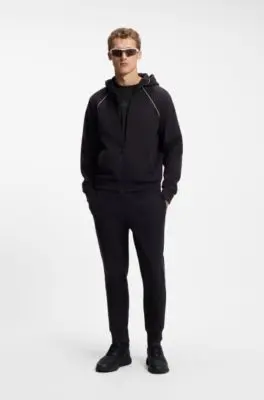 BOSS Cotton-jersey T-shirt With Logo Detail - Black