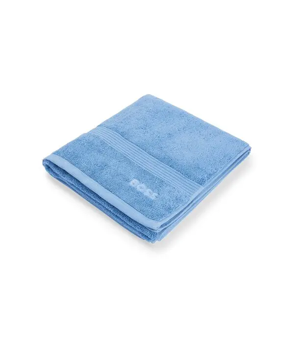 BOSS Cotton Bath Towel With Tonal Embroidered Logo
