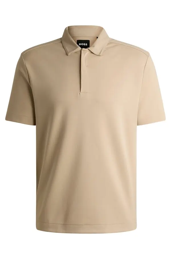 BOSS Polo Shirt With Antibacterial Performance - Light Beige