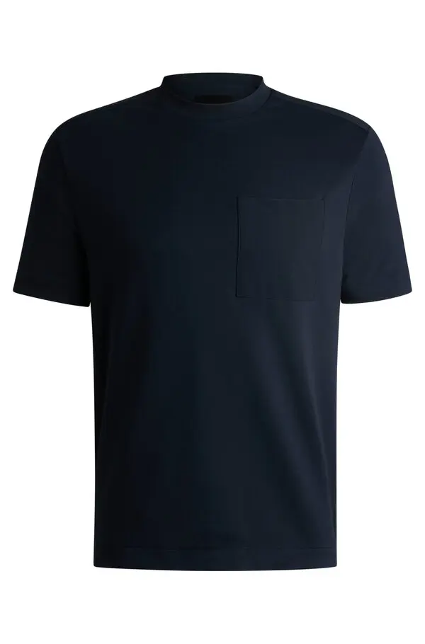 BOSS T-shirt With Tonal Trims - Dark Blue
