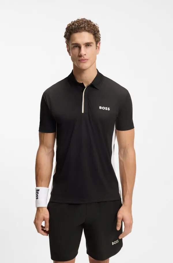 BOSS Active Paddy Polo Shirt - Black