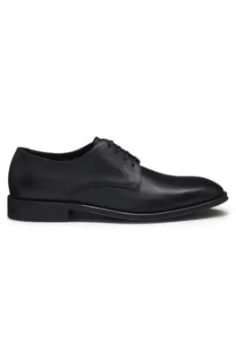 BOSS Leather Derby Shoes - Black