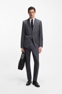 BOSS Leather Derby Shoes - Black