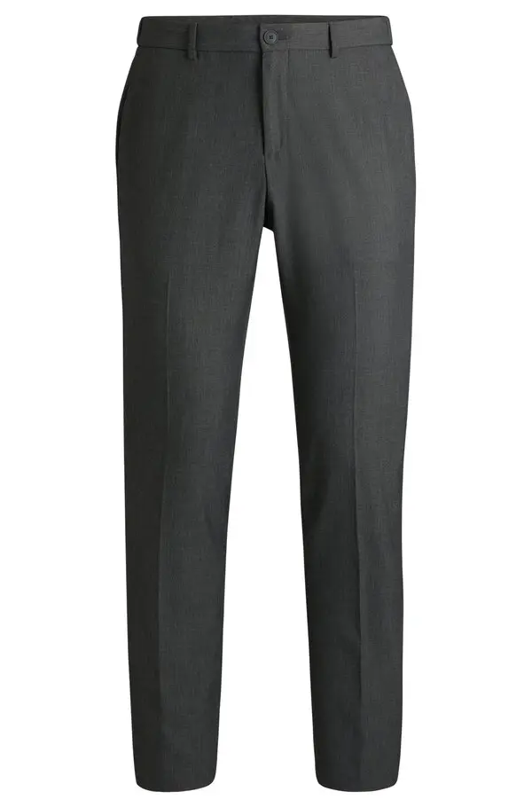 BOSS Slim-fit Washable Trousers - Grey