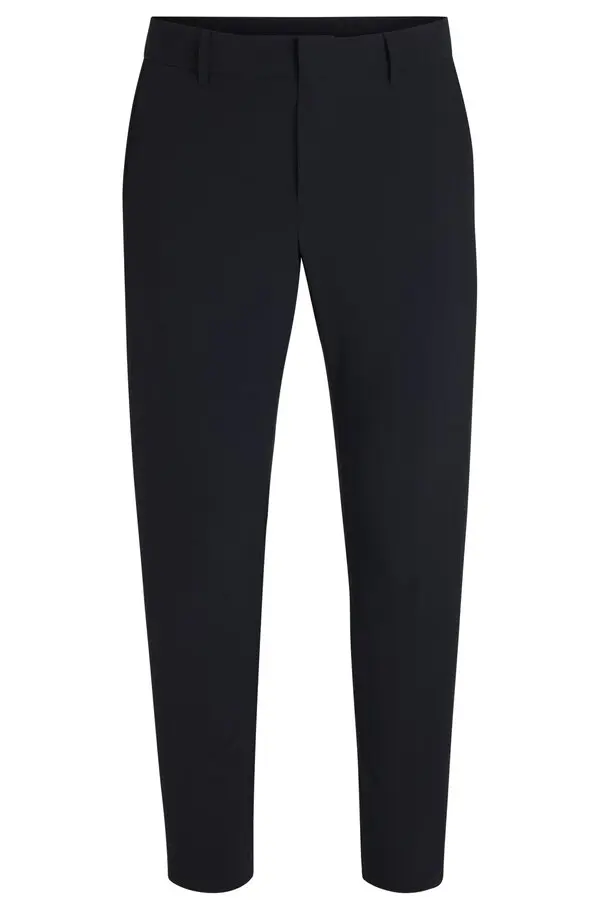BOSS Slim-fit Stretch Softshell Trousers - Dark Blue