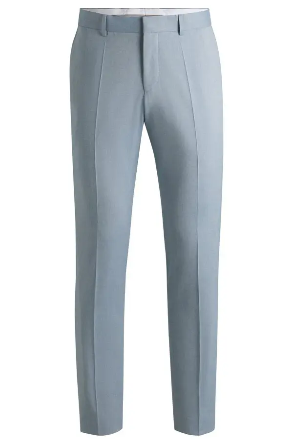 BOSS Stretch Chiffon Formal Trousers - Light Blue