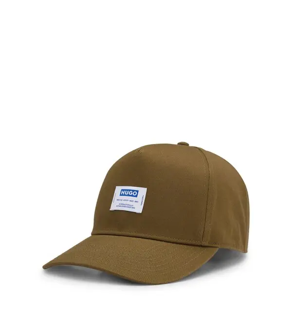 Hugo Cotton Twill Cap With Logo - Light Green