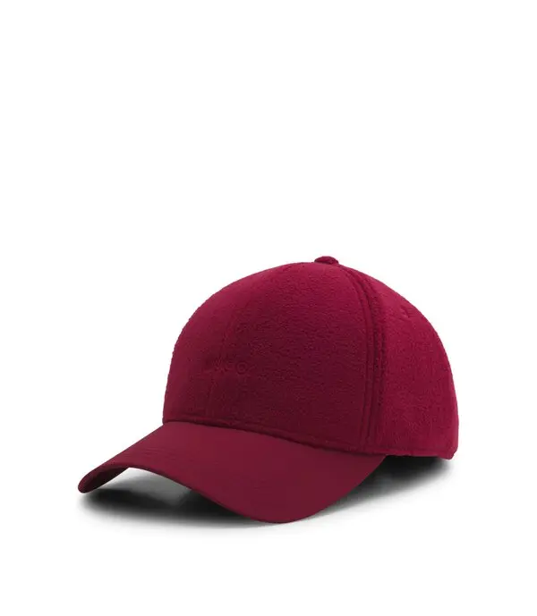 Hugo Fleece Cap With Embroidered Logo - Dark Red
