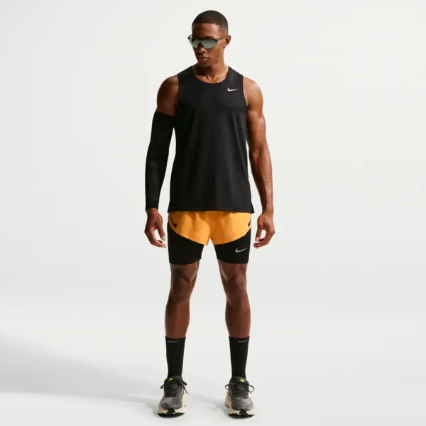 Nike Aeroswift Dri-fit Adv 2" Brief-lined Running Shorts - Orange